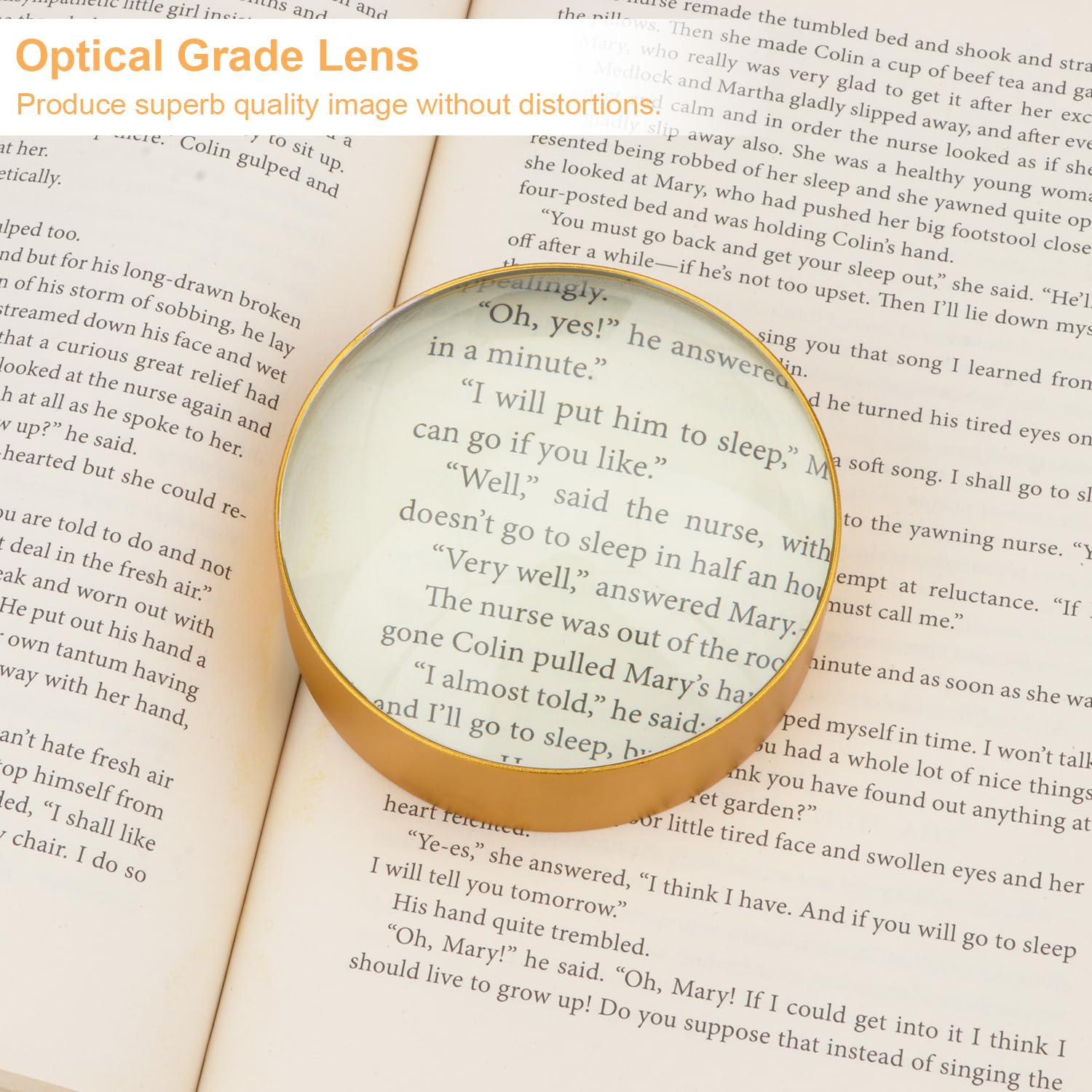 Snapklik.com : Reading Magnifier Loupe 4X Crystal Magnifying Glass Dome ...