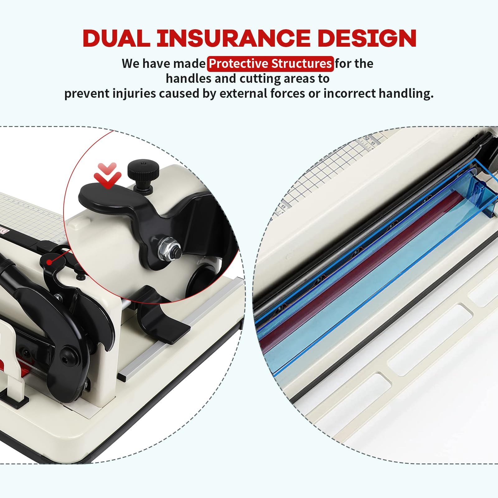 Snapklik.com : 17" Heavy Duty Paper Cutter, 400 Sheets Guillotine ...