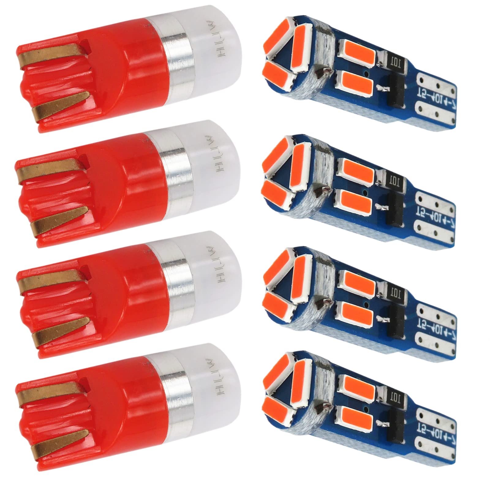 Amazon.com: WLJH Super Bright Red 12V Dash Led Light Kits Instrument ...