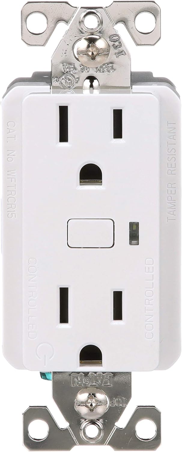 Amazon.com: Eaton WFTRCR15-W-SP-L Wi-Fi Smart Receptacle Works with ...
