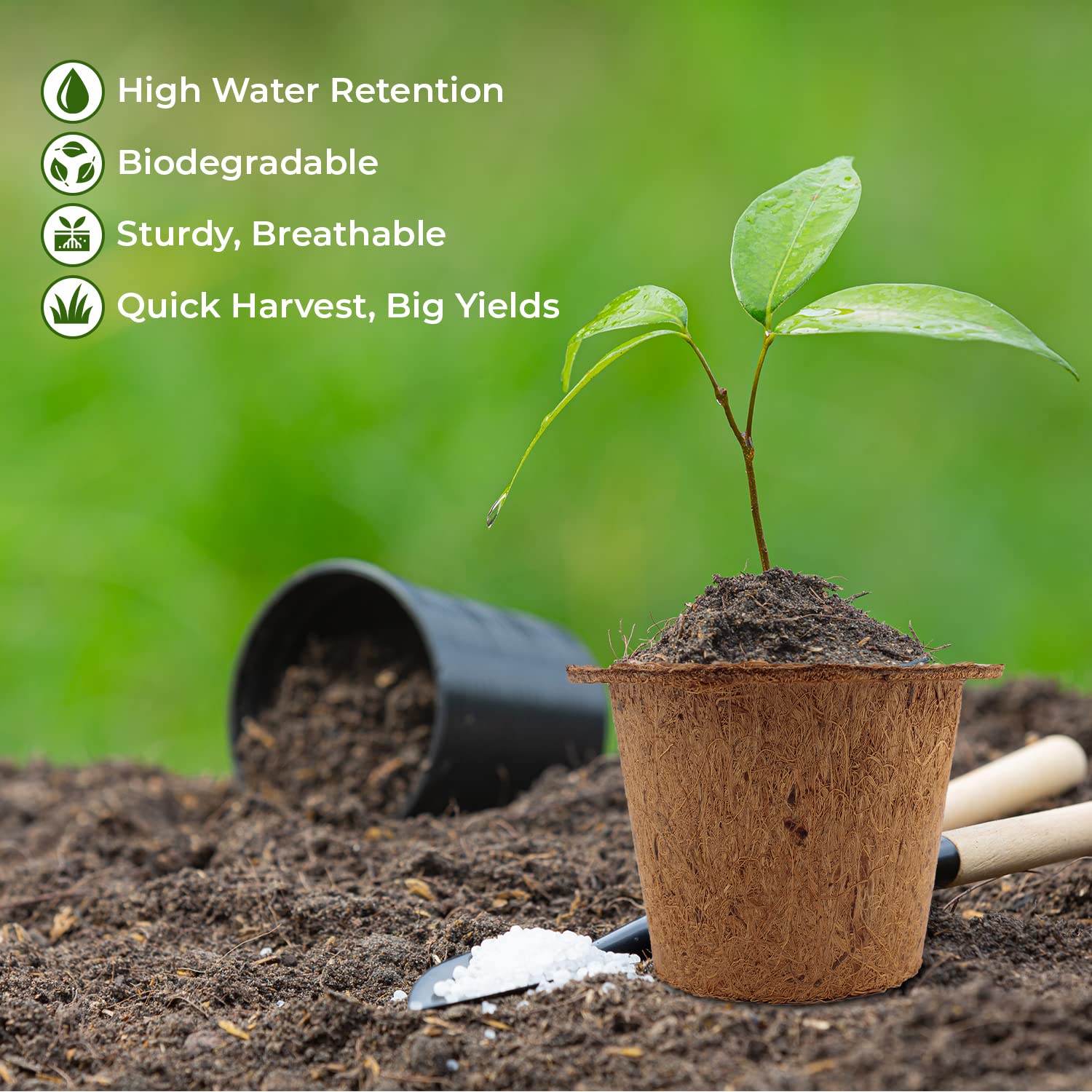 Snapklik.com : UBICON Premium Quality Eco-Friendly Coco Pots Made From ...