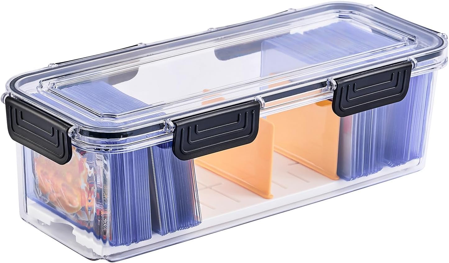 Amazon.com: Plastic Trading Card Storage Box, Toploader Baseball ...