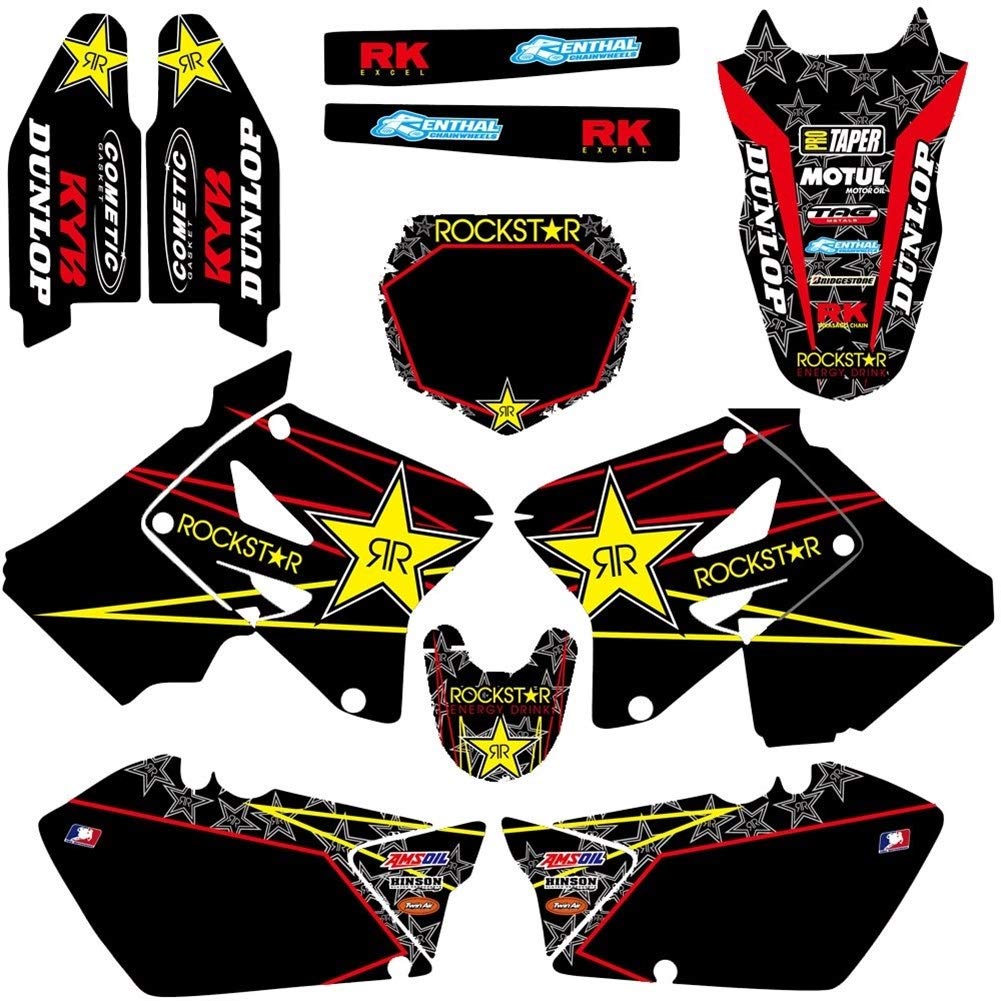 Buy New Matching Motorcycle Graphic Decals Kit For Suzuki RM125 RM250 ...