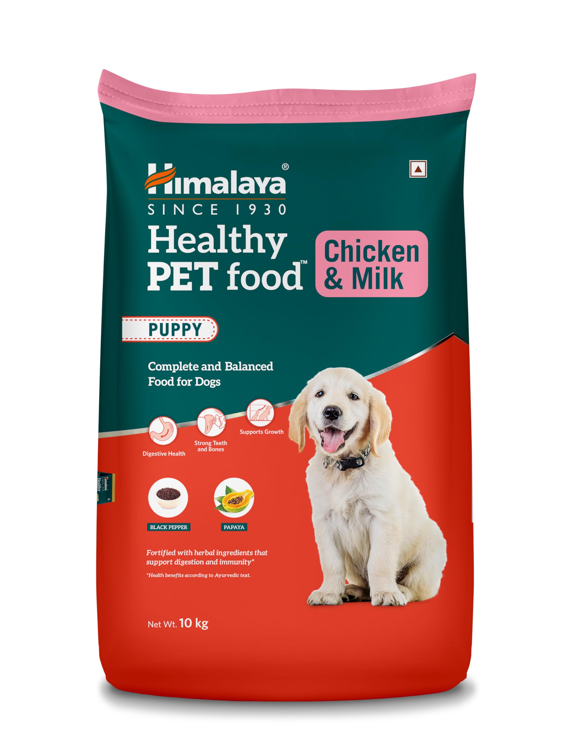 Himalaya Healthy Puppy Dry Dog Food, Chicken & Milk 10Kg : Amazon.in ...