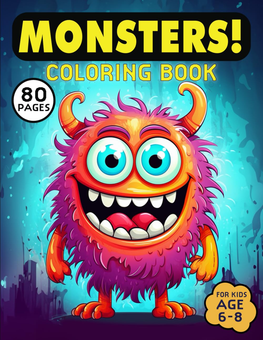 Amazon.com: MONSTERS! Coloring Book: For Kids Age 6-8 Jumbo Easy to ...
