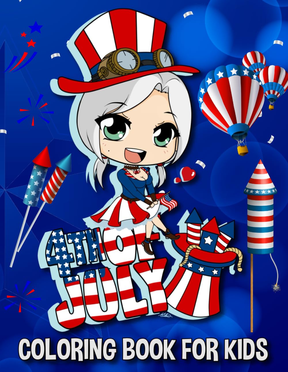 4th of July Coloring Book for Kids: 60 Coloring Pages to Celebrate the ...