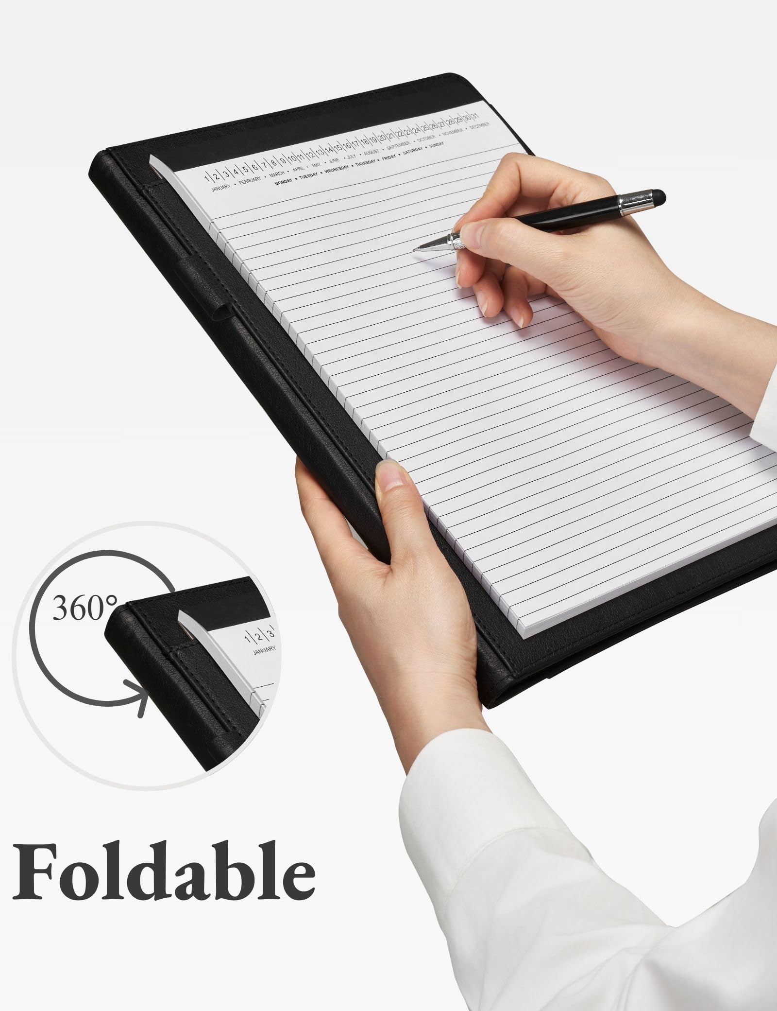 Snapklik.com : Mymazn Padfolio Portfolio Folder, Faux Leather Interview ...