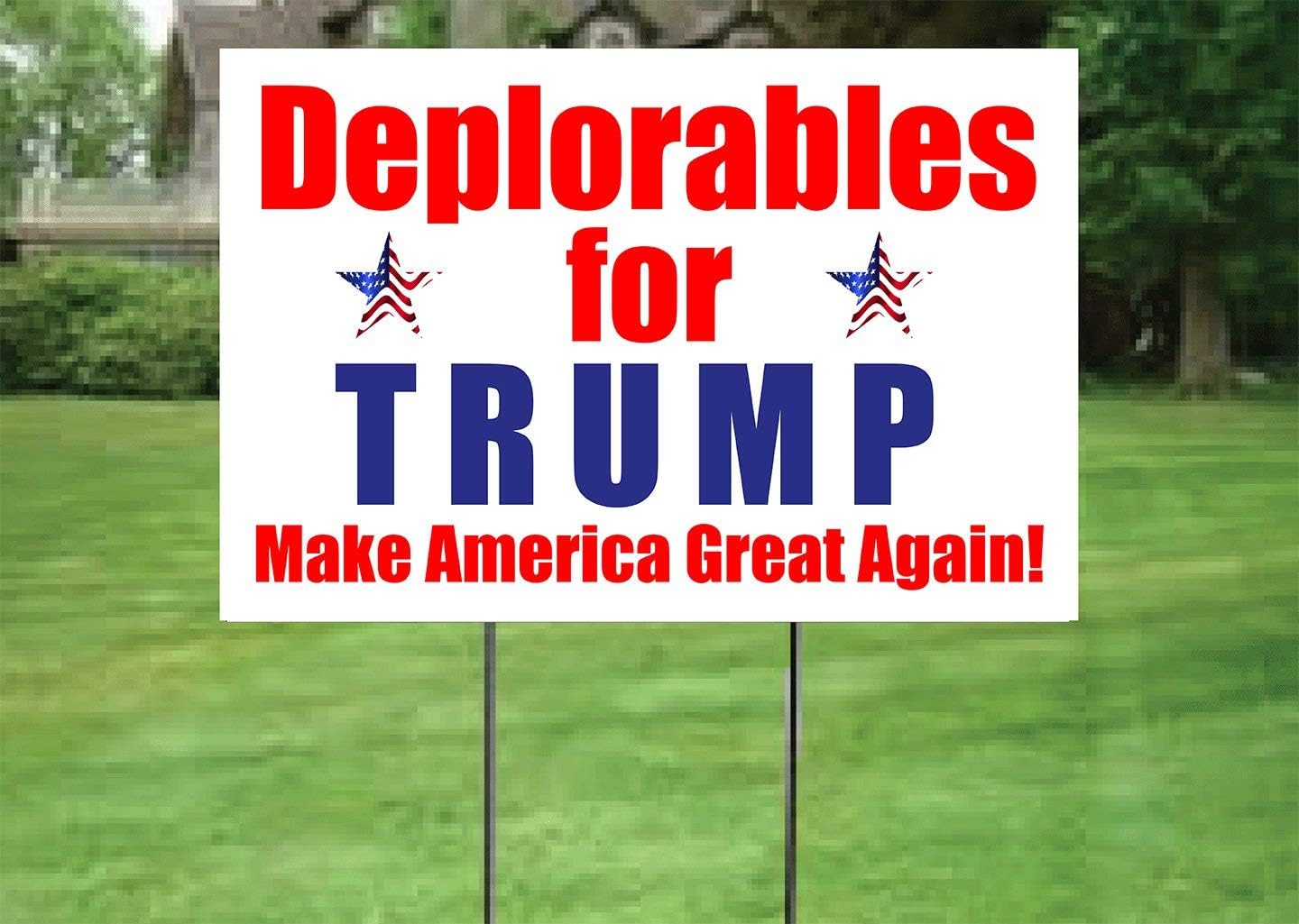 Amazon.com : Donald Trump Yard Sign - Rally Sign and Stake - 12" x 18 ...