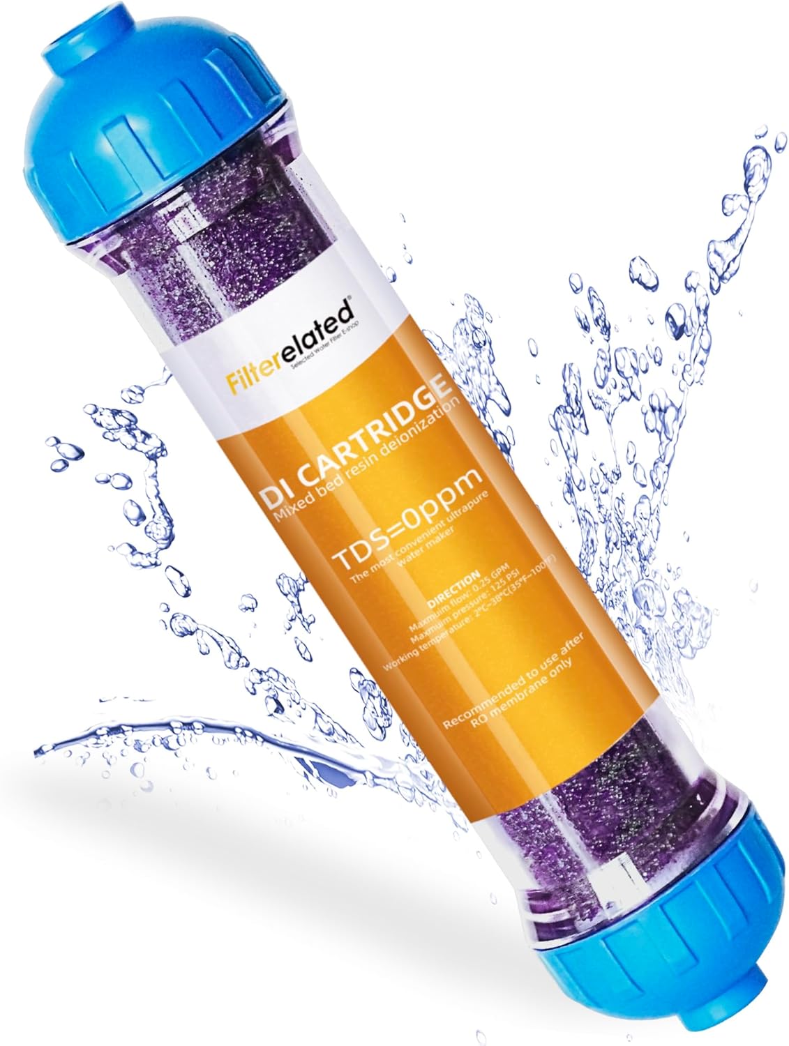 Amazon.com: Reduce TDS Deionized Water Filter Life Time Color Change ...