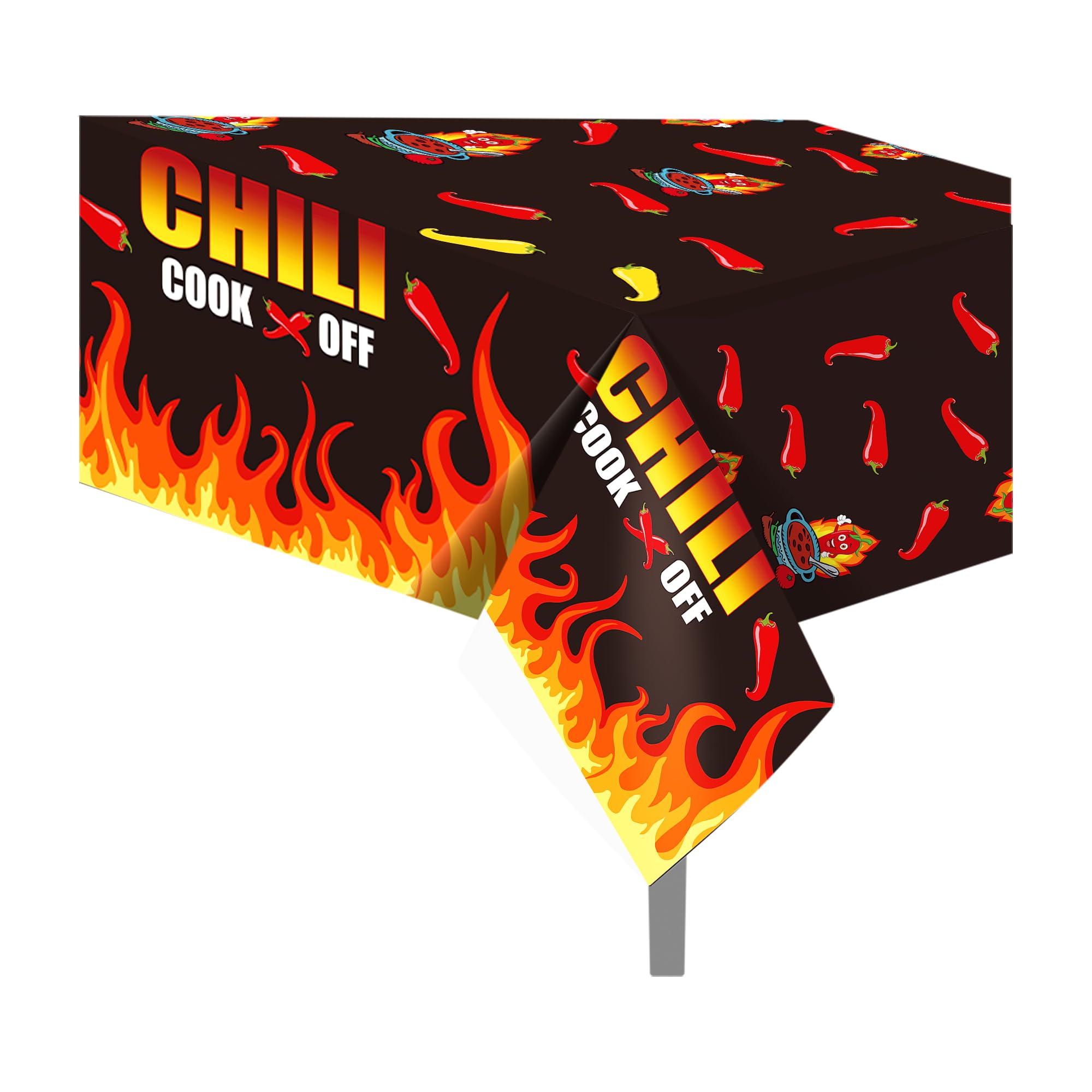 Amazon.com: 1 Pieces Chili Hot Pot Party Plastic Tablecloth 54 x 87 ...