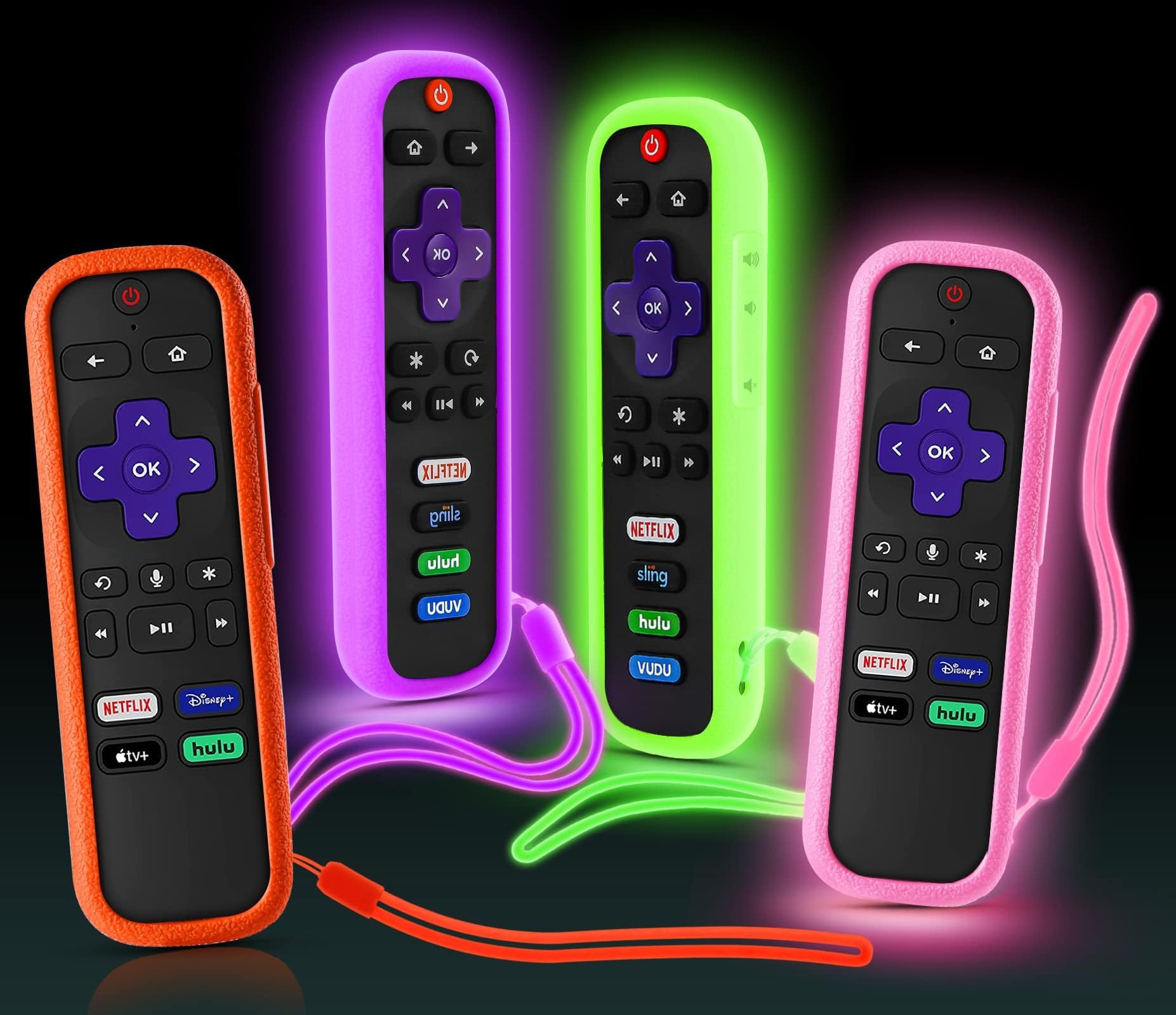 Amazon.com: [4 Pack] SOTATOO Case for Roku Remote, Battery Cover for ...