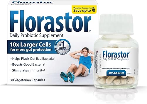 Amazon.com: Florastor Probiotics for Digestive & Immune Health, 30 ...
