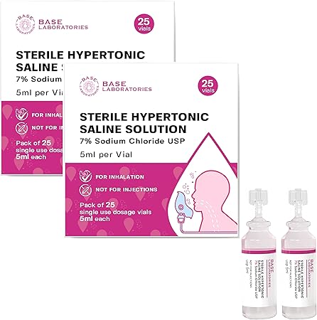 Amazon.com: BASE LABORATORIES 7% Hypertonic Saline Solution for ...