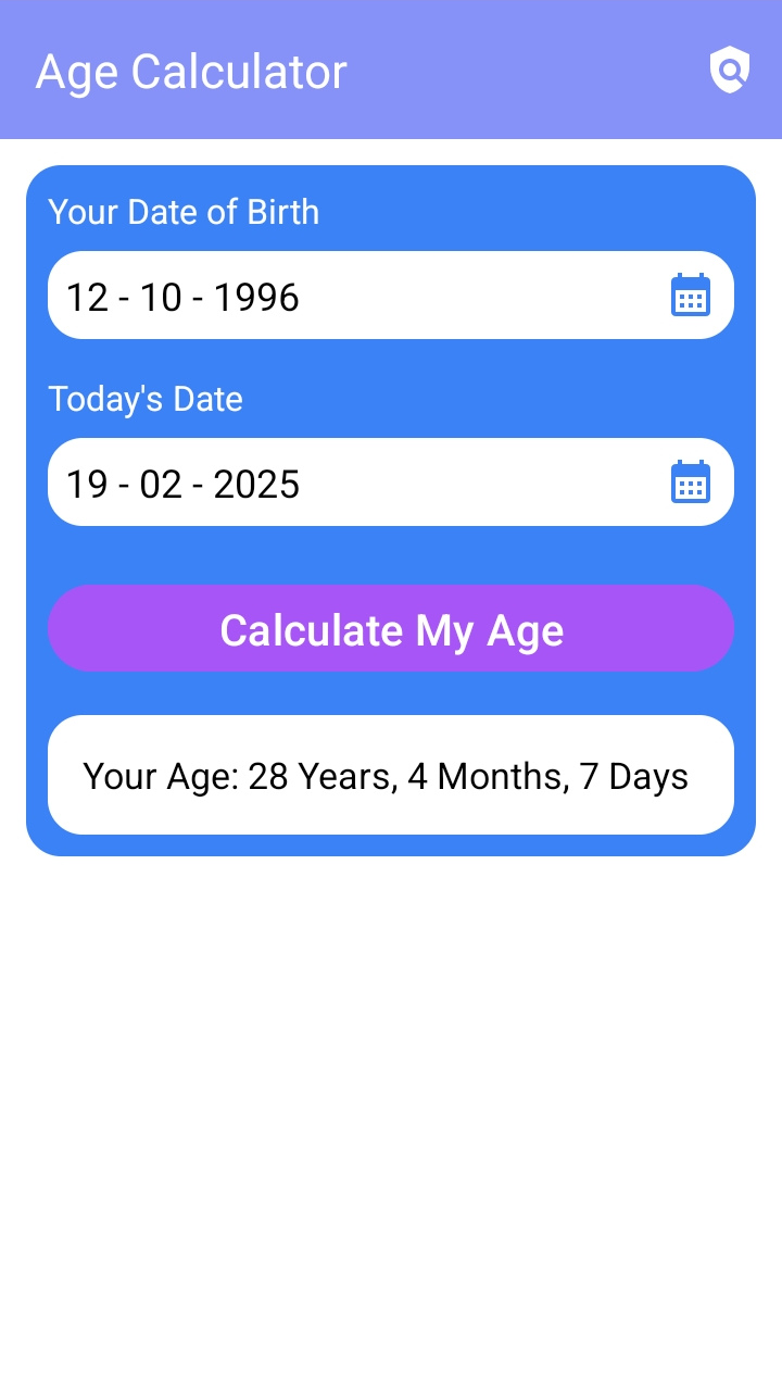Age Calculator - Application sur Amazon Appstore