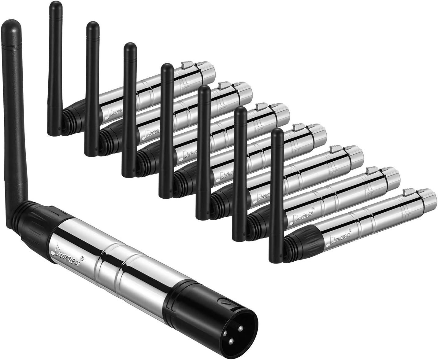 Amazon.com: CHINLY 8pcs DMX512 DMX Dfi DJ 2.4G 7 Charging Wireless ...