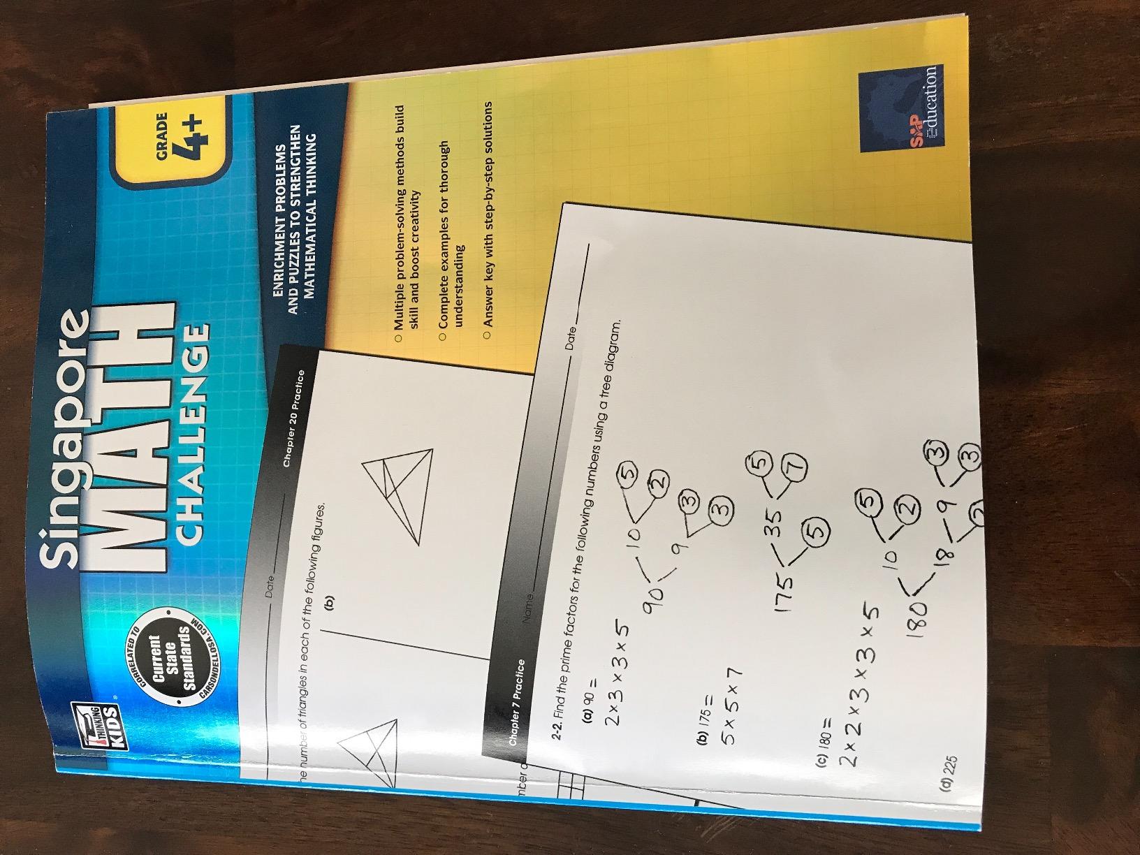 Amazon.com: Singapore Math Challenge 4th Grade Math Workbooks ...