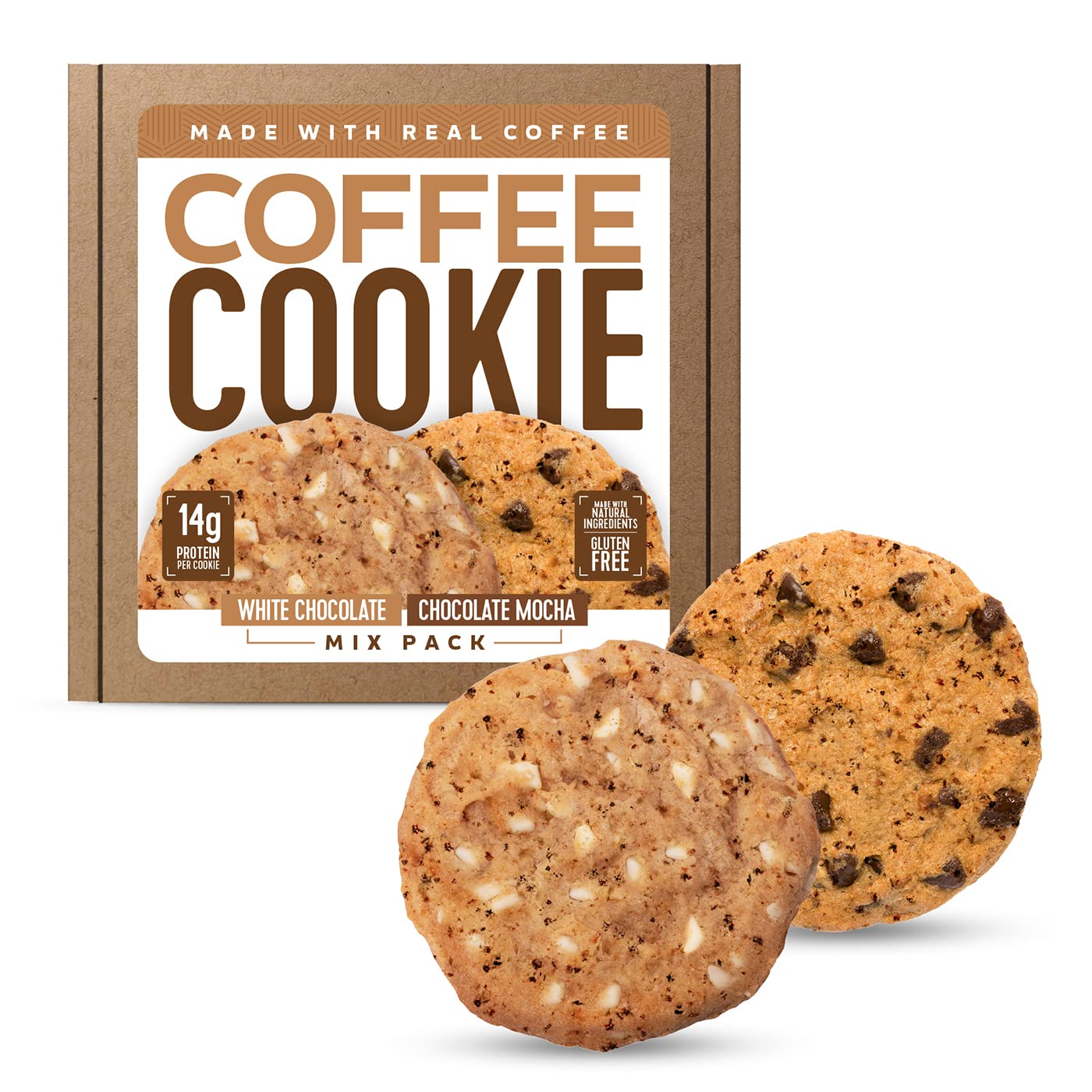 Amazon.com : Coffee Snax Protein Coffee Cookie, Low Calorie, Gluten ...