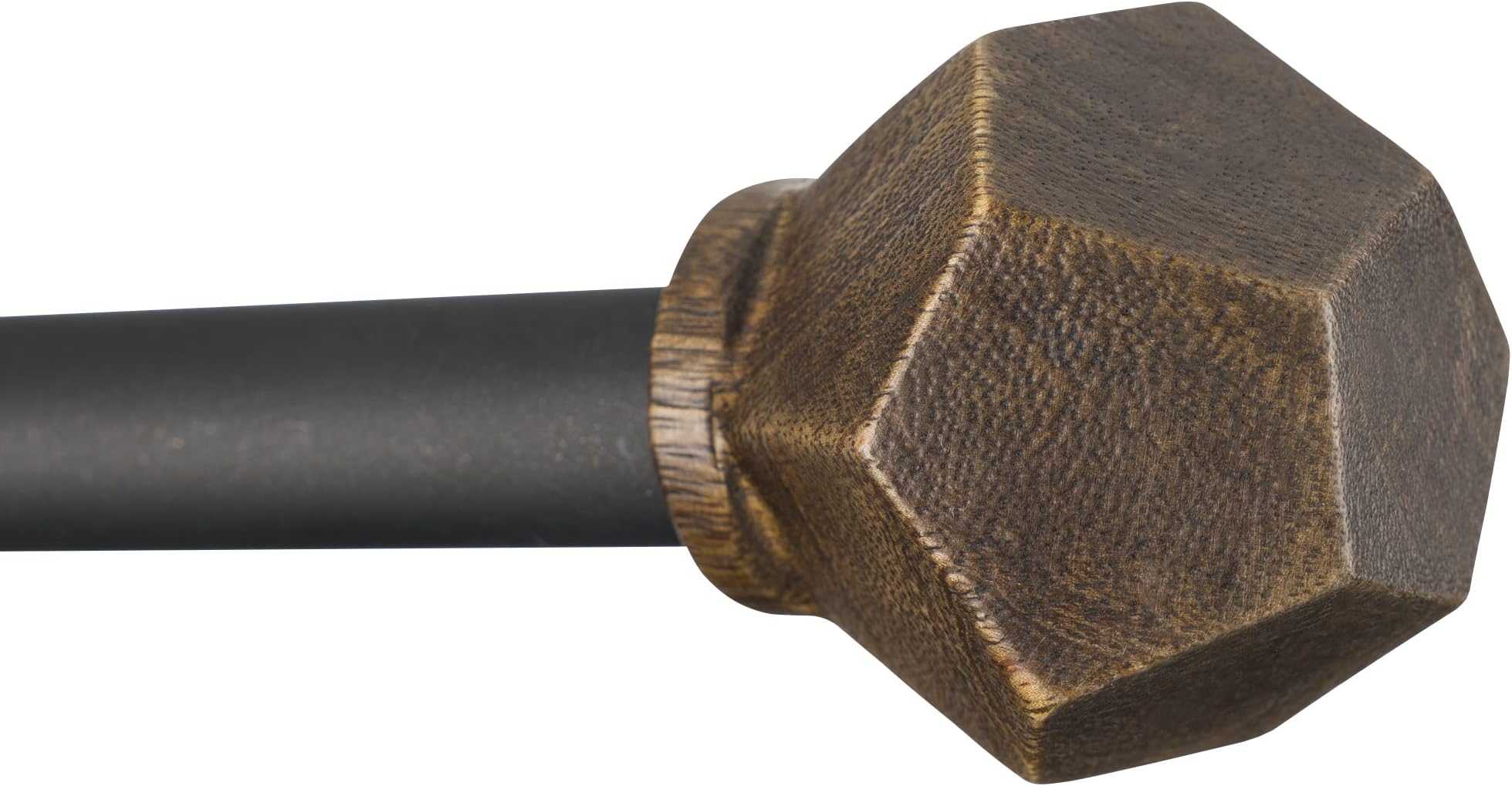 Amazon.com: (Single) Modern Farmhouse Rustic Matte Black With Natural ...