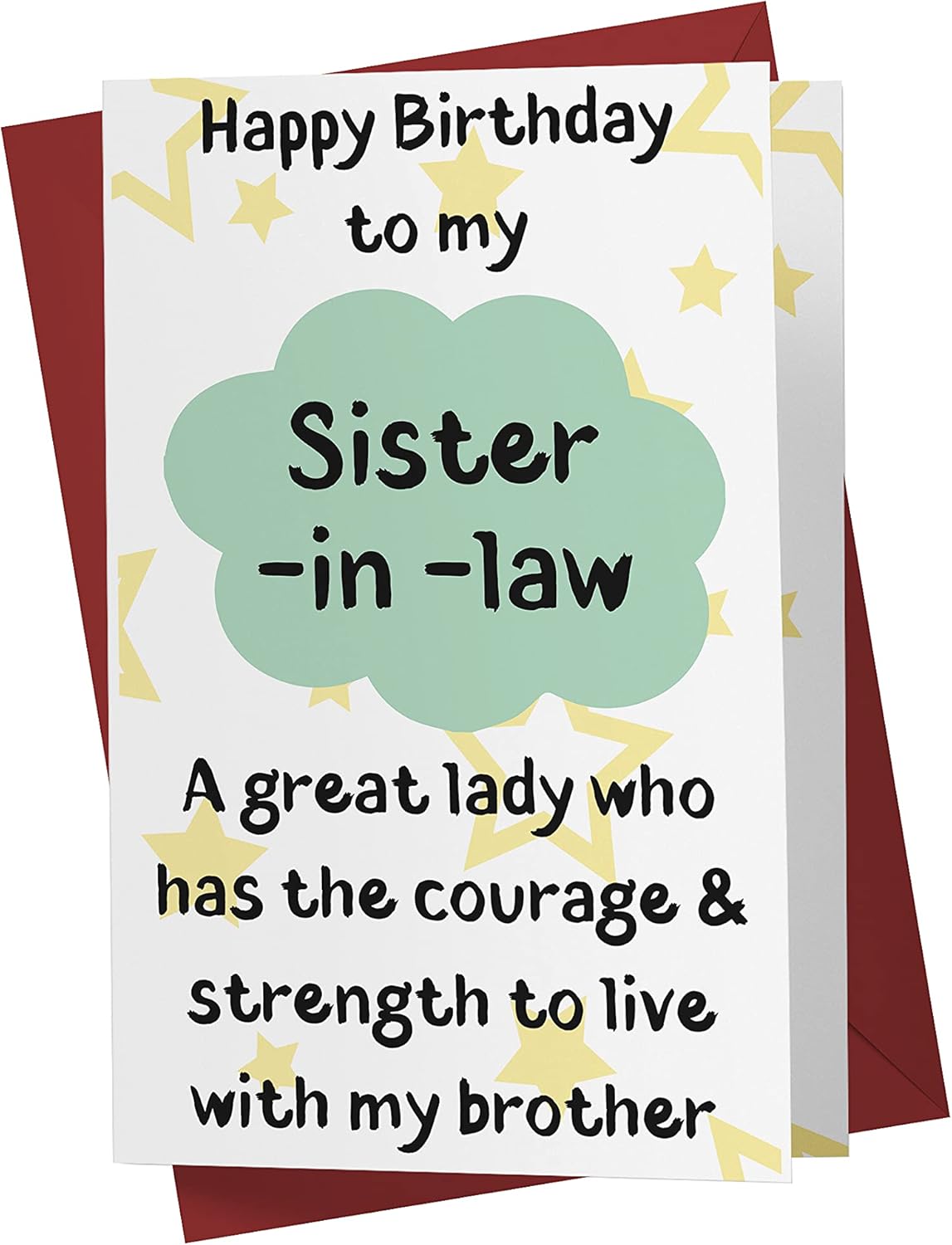 Amazon Funny Birthday Card Sister In Law Anniversary Card For 