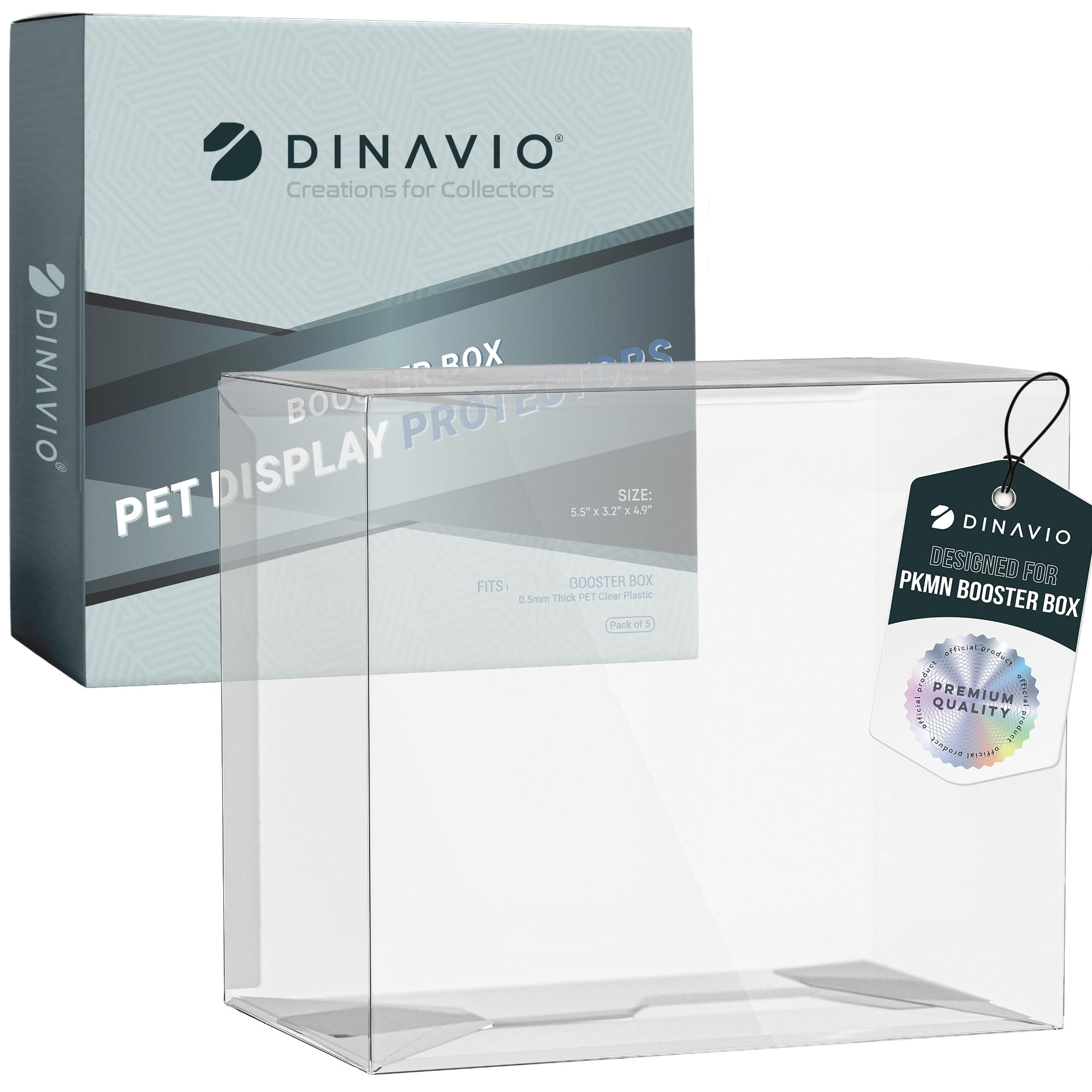 Amazon.com: Dinavio Crafthouse PET Plastic PKMN Booster Box Protector ...