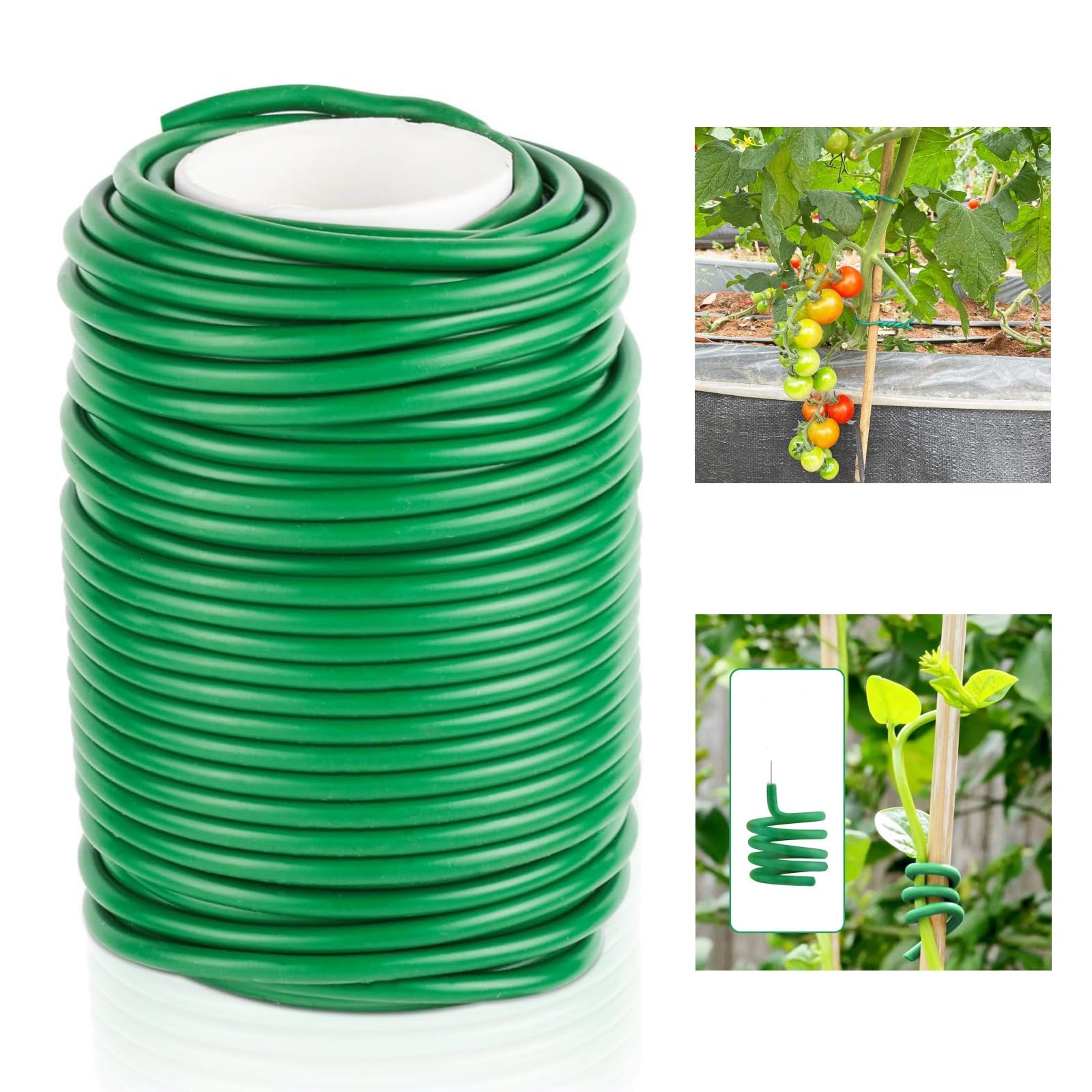 Amazon.com : Soft Plant Ties Green Garden Twist Ties for Plants 65.6ft ...