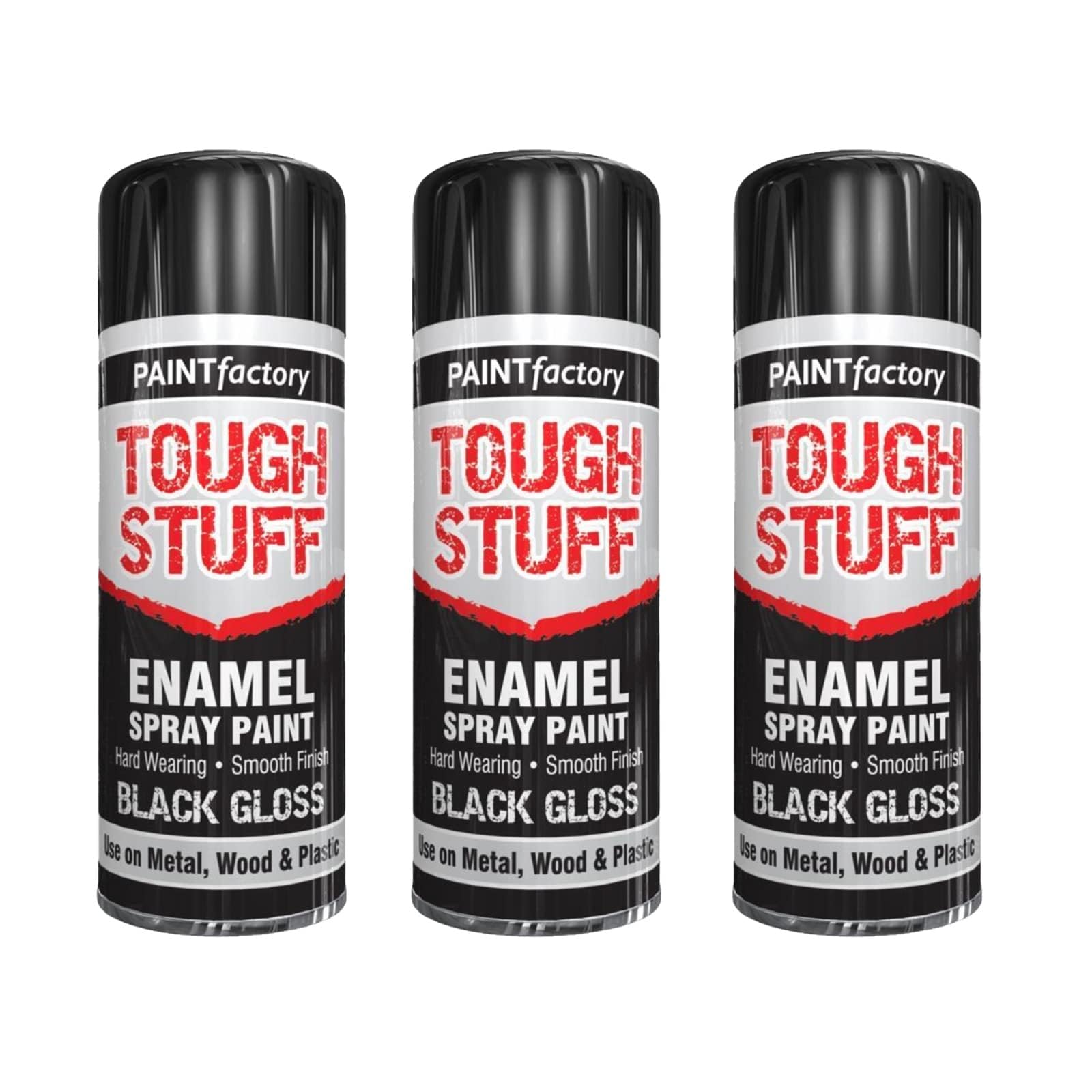 SDMAX Spray Paint Black, Gloss Black, 400ml Can Fast Dry, Acrylic Spray ...