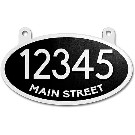 Amazon.com: Curb-N-Sign Reflective Silk Screened Aluminum, Hanging ...
