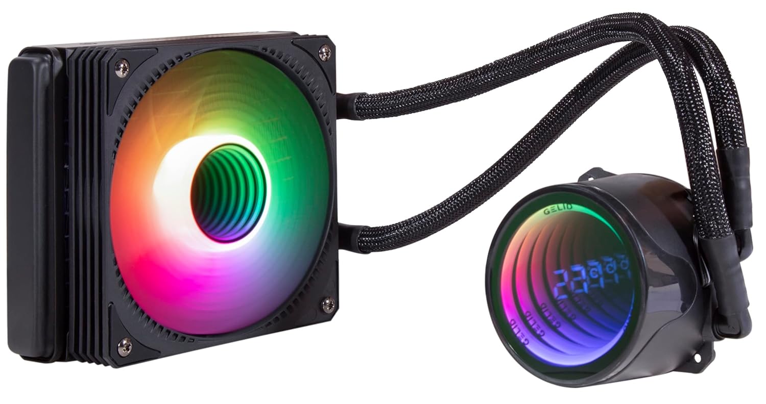 Gelid Solutions Liquid 120 – All-in-One CPU AIO Water Cooler with 120mm ...