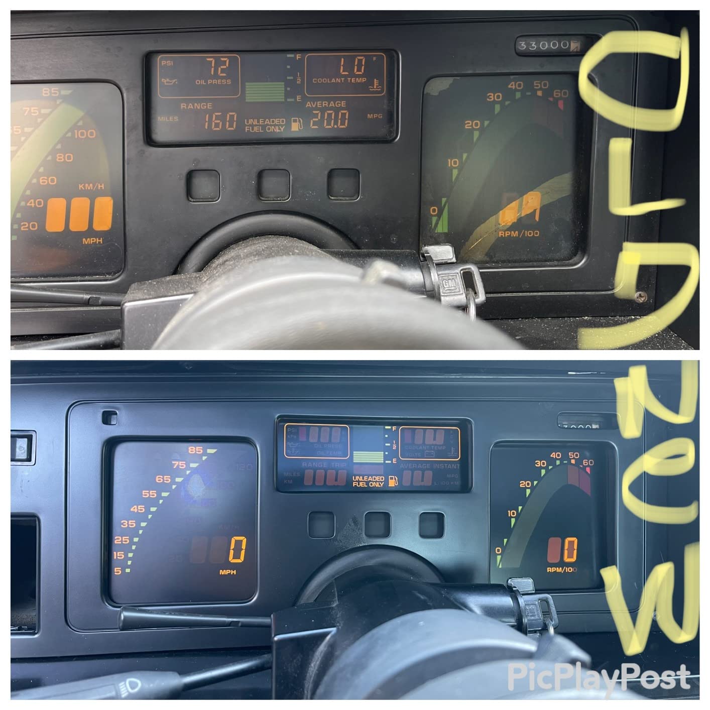 Amazon.com: Corvette C4 Digital Dash Instrument Speedometer Cluster 84 ...