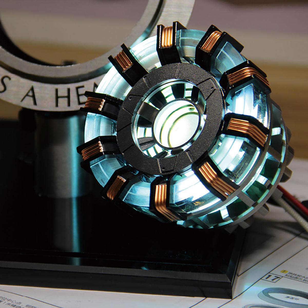 Hvlystory MK2 DIY Arc Reactor Lamp Stainless Steel Kit Illuminant LED ...