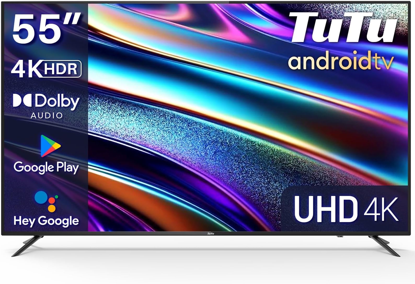 TuTu Smart TV 55 Pouces (139 cm) 4K UHD WiFi Bluetooth LED Android ...