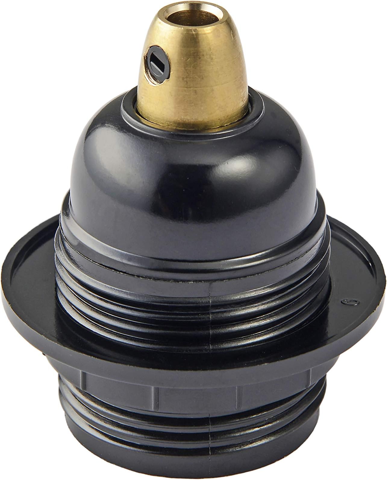 BRIGHTTIA Bakelite Full Thread Light Bulb Socket - Medium Base E26 ...