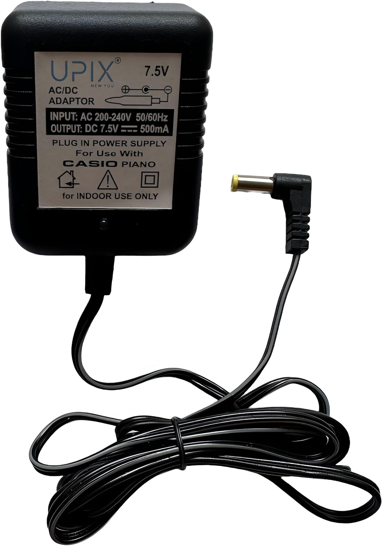 Upix 7.5V 500mA Power Adapter, Power Supply AC Input 100-240 V for ...
