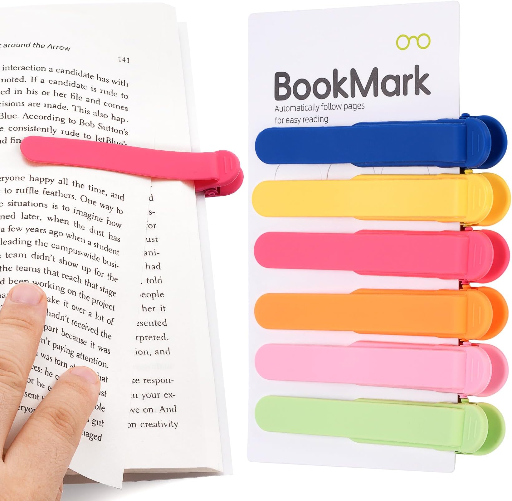 6 PCS Smart Bookmark, Bookmarks for Women and Men Cool Book Accessories ...