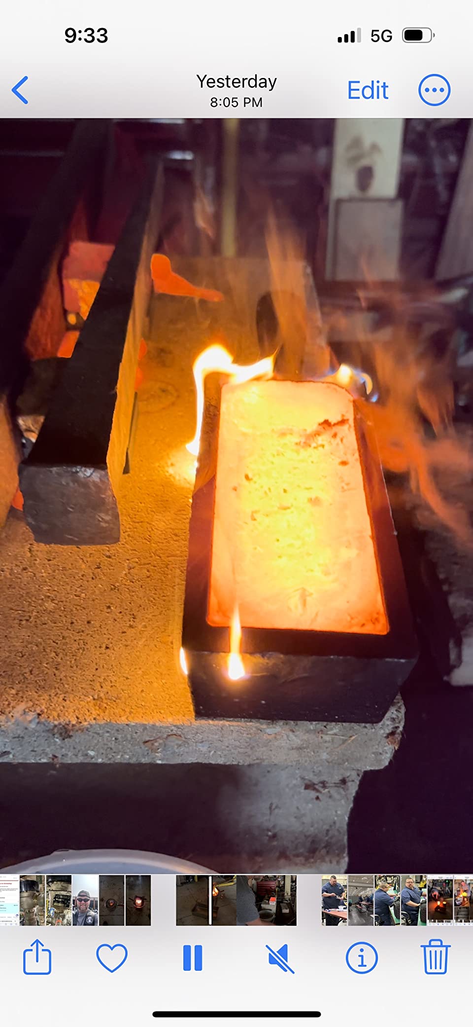 $5/mo - Finance 100 oz Troy Ounce Gold Bar Loaf Cast Iron Ingot Mold ...