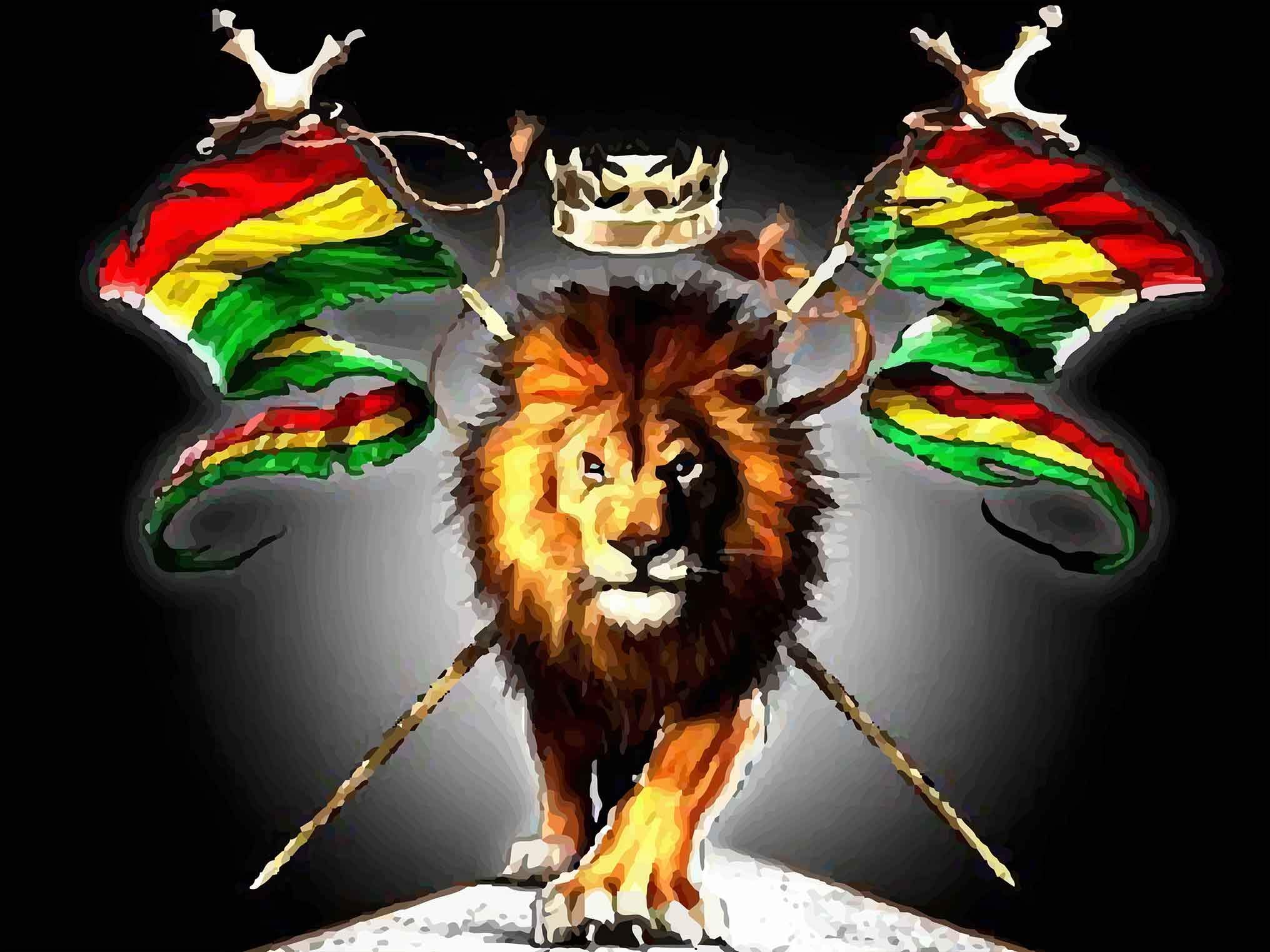 Rasta Leeuw Schets