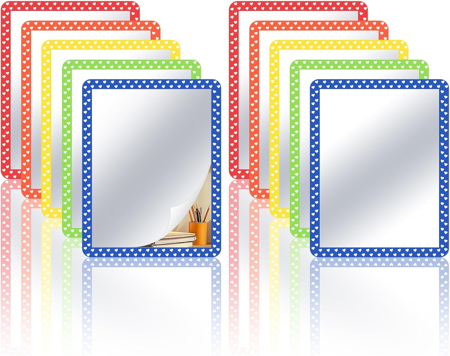 Amazon.com: DARENYI 10Pcs Small Mirrors for Kids Classroom, 4 x 6 in ...