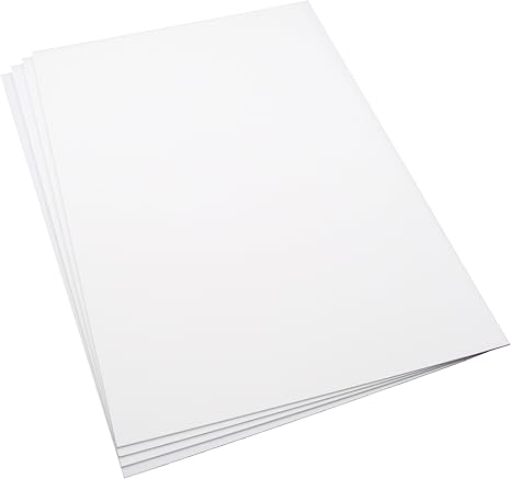 Plasticard 4 Sheets of 1mm (0.040 inch) Matt White Styrene, Plastic ...
