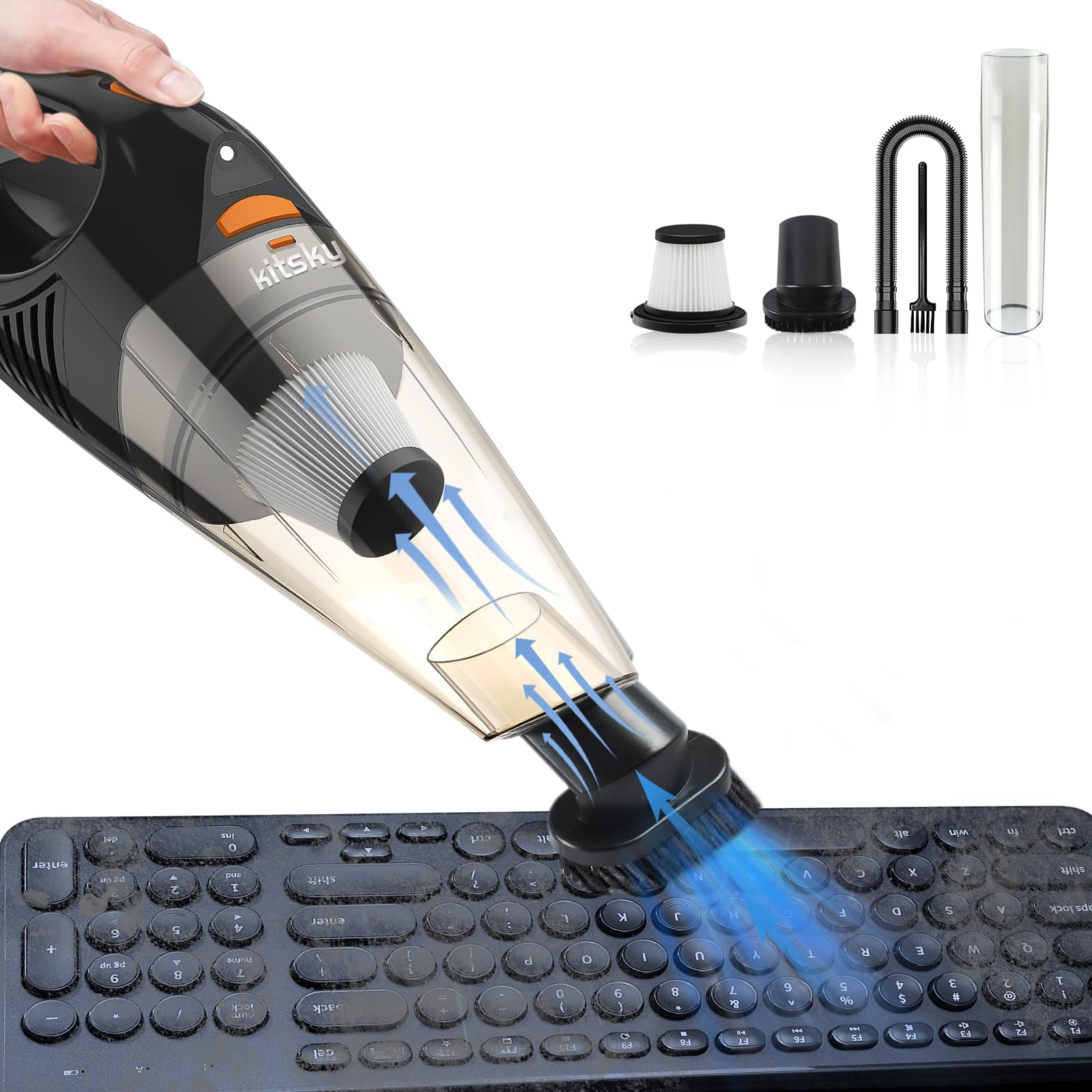 kitsky Computer Vacuum Cleaner, Powerful Keyboard and PC Vacuum Cleaner ...