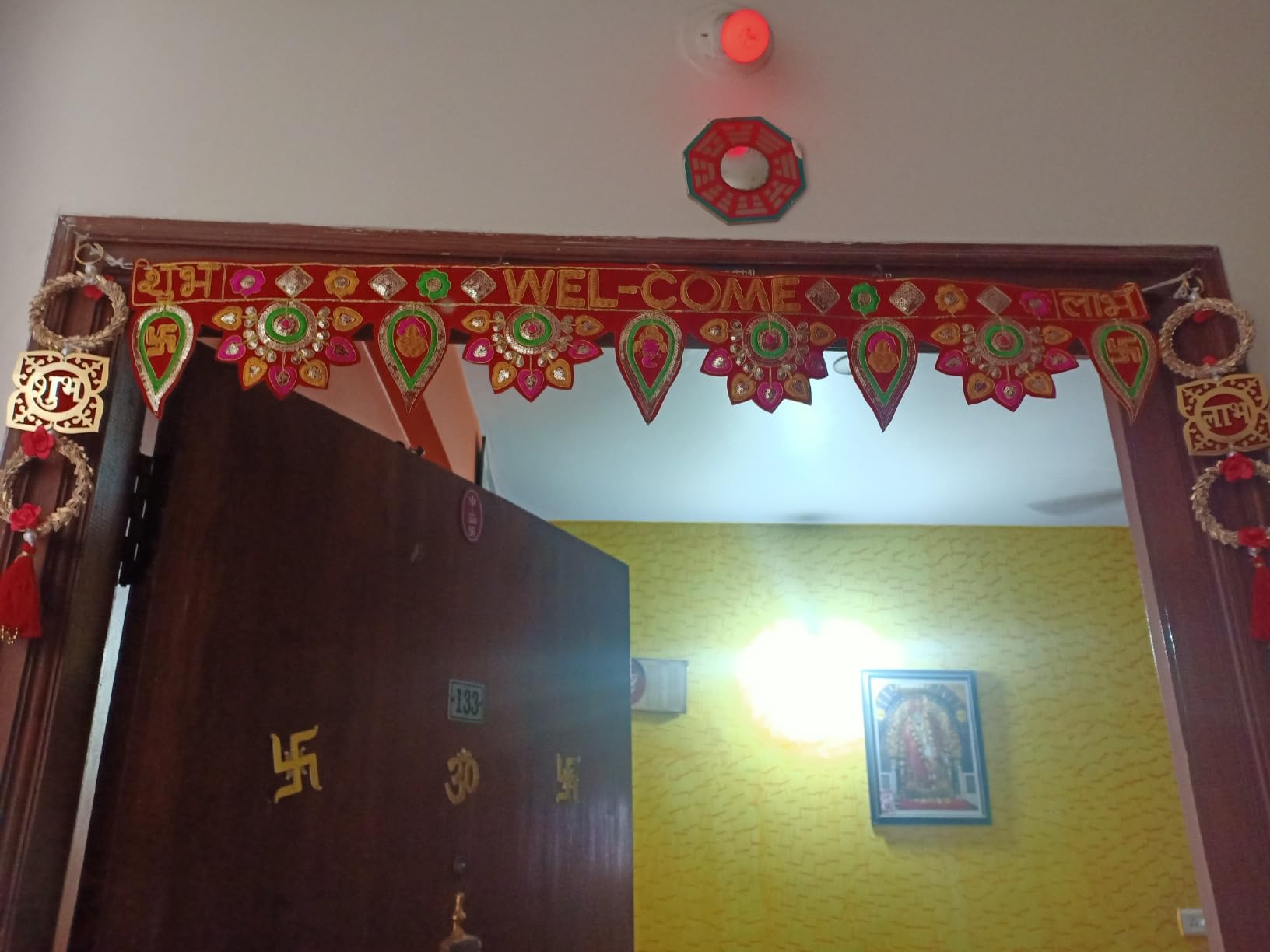 Buyent Enterprises shubh labh for Door Entrance Golden Side Door ...