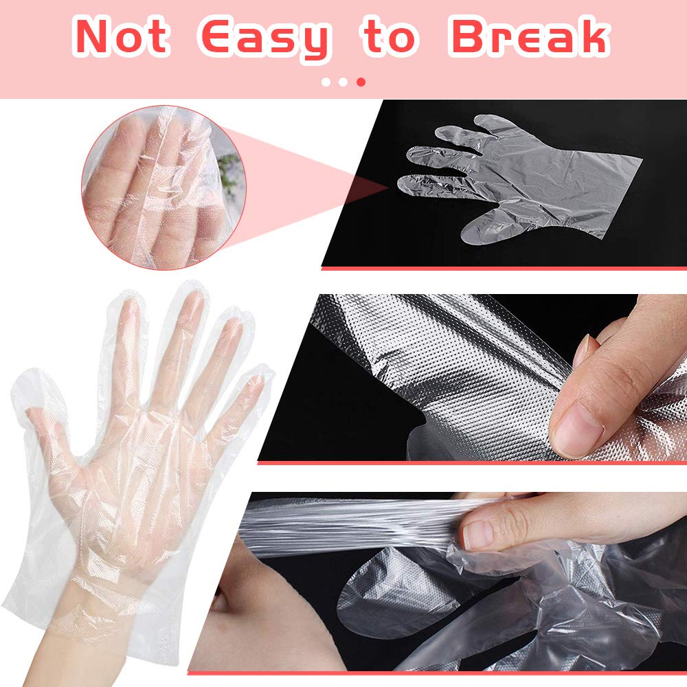 Kitchen Gloves 3000 Pcs Disposable Kids Gloves - Clear PE Food Service ...