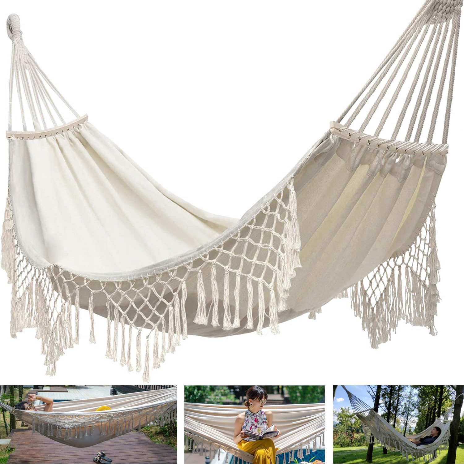 SEASKY Hamacas Colgantes para Adultos, Hamaca Portátil para Acampar ...