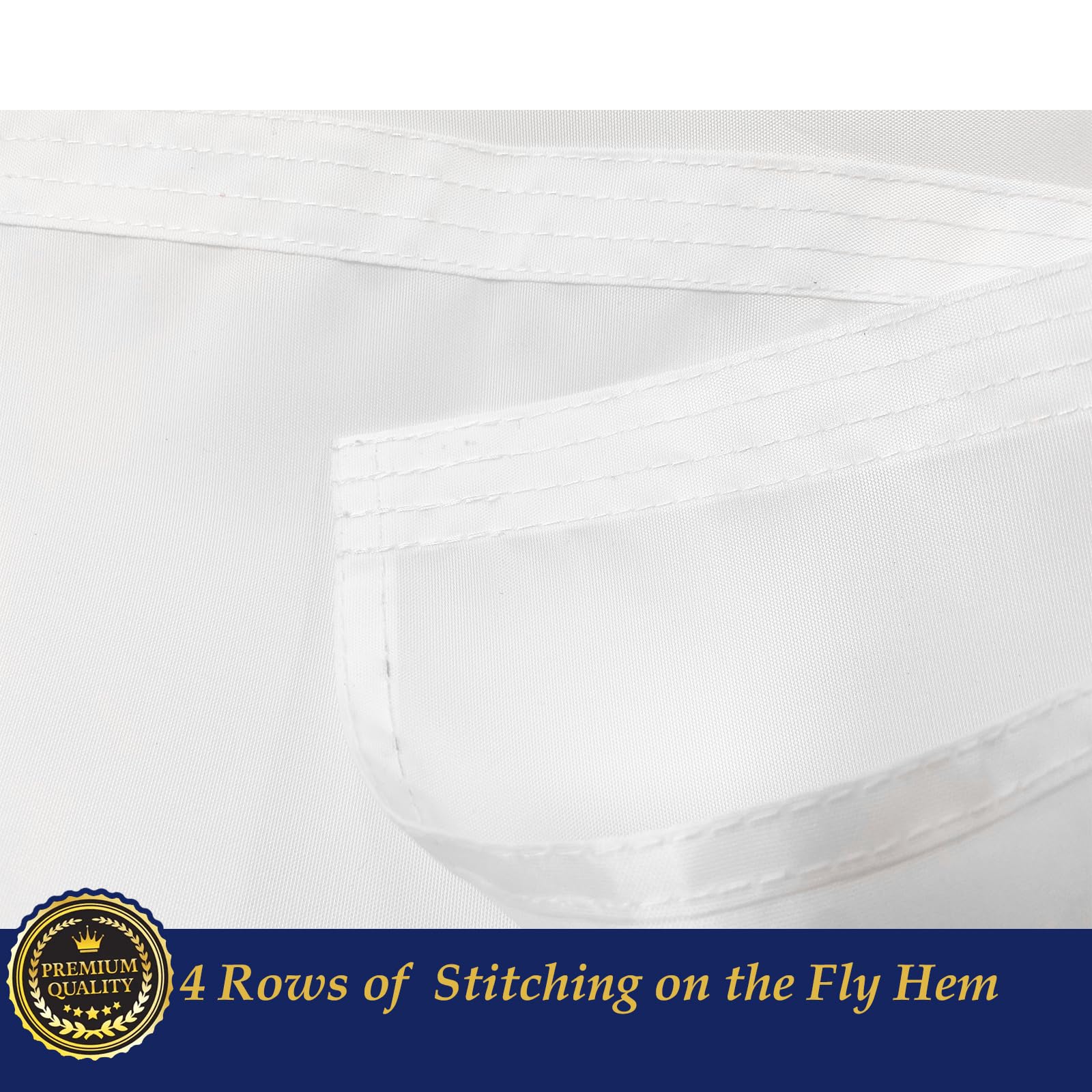 Snapklik.com : TOPFLAGS Solid White Flag BlanK Flags 3x5 Ft Create Your ...