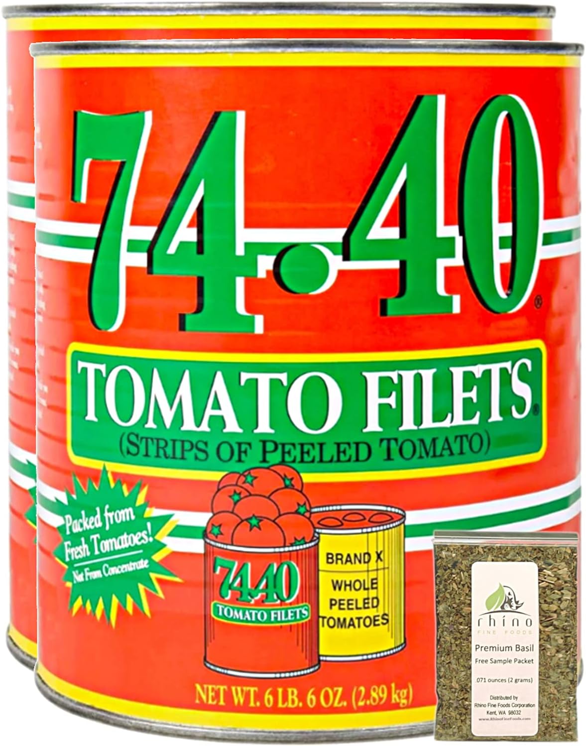 Amazon.com : Stanislaus, 74-40 Tomato Filets (Strips of Peeled Tomatoes ...