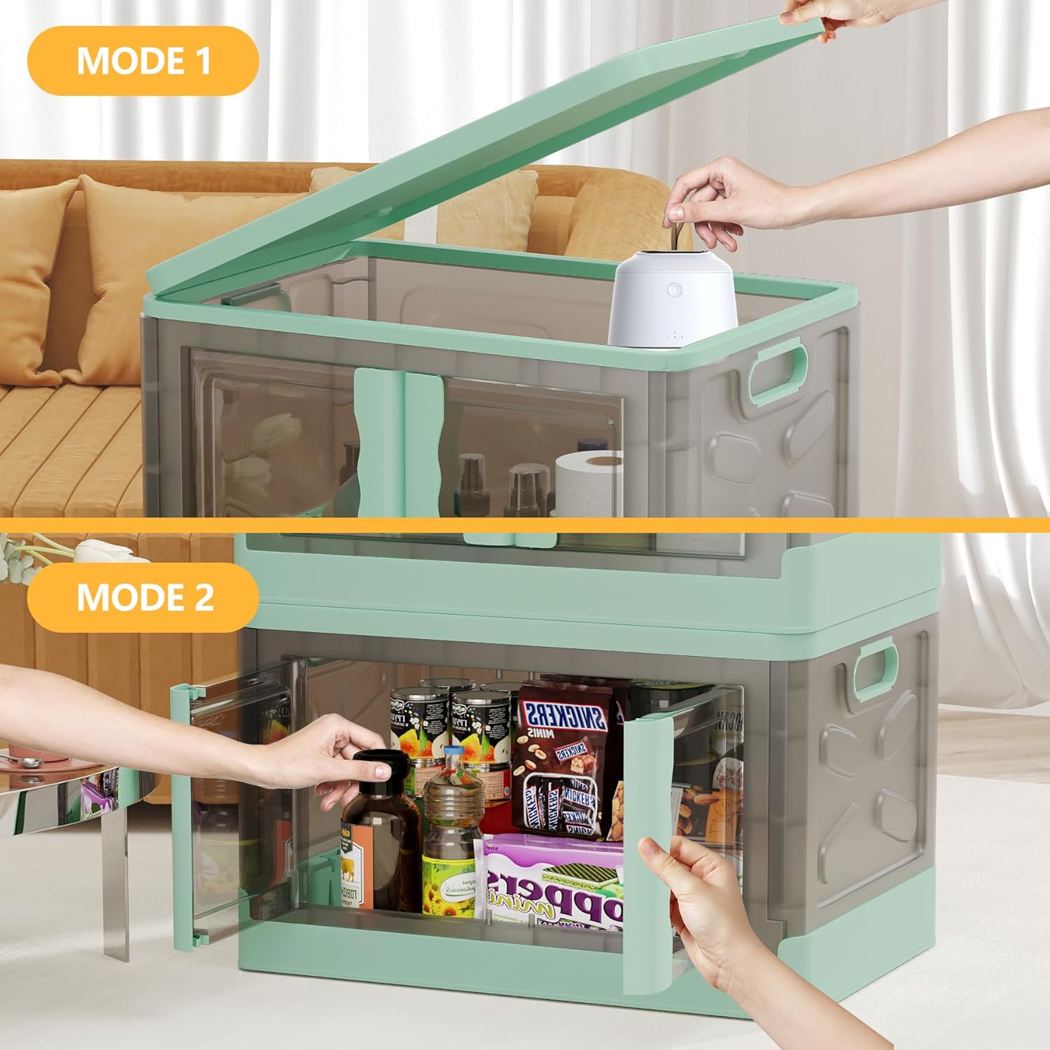 Cajas de almacenamiento con tapas, organizadores plegables de armario ...