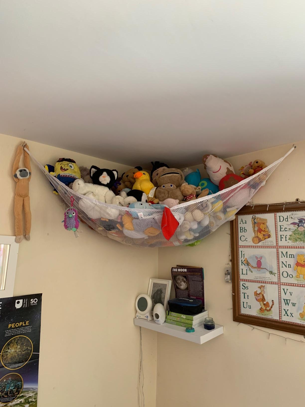 LARGE TOY SOFT TEDDY HAMMOCK MESH BABY CHILDS BEDROOM TIDY STORAGE ...