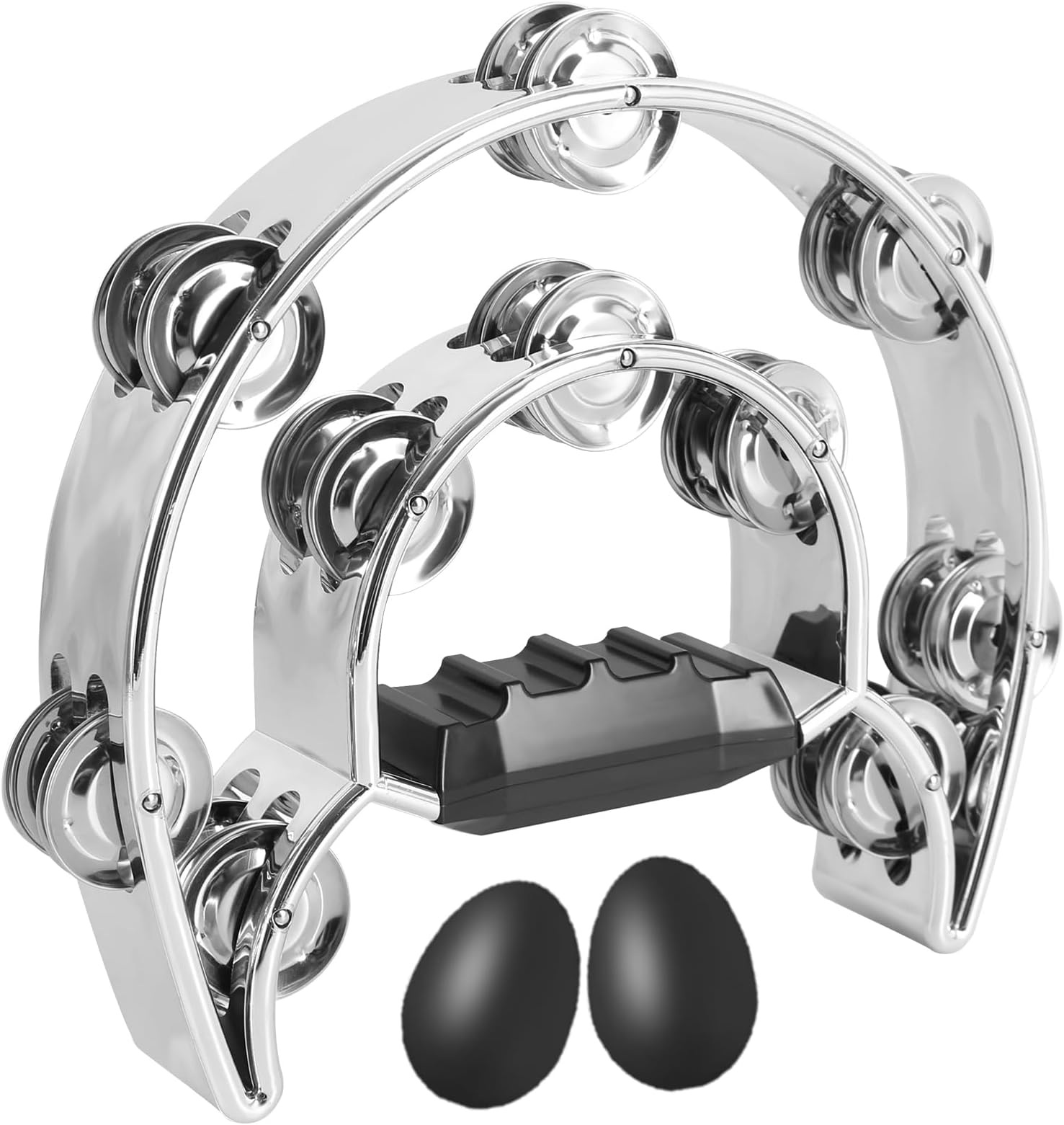 Amazon.com: EASTROCK Tambourine Music Percussion Instrument Double Row ...