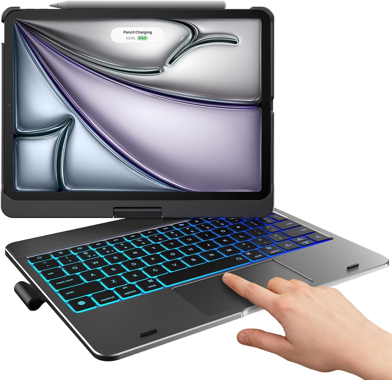 typecase Edge Magic Style Keyboard for iPad Air 11 (M2)-2024, Air 5th ...