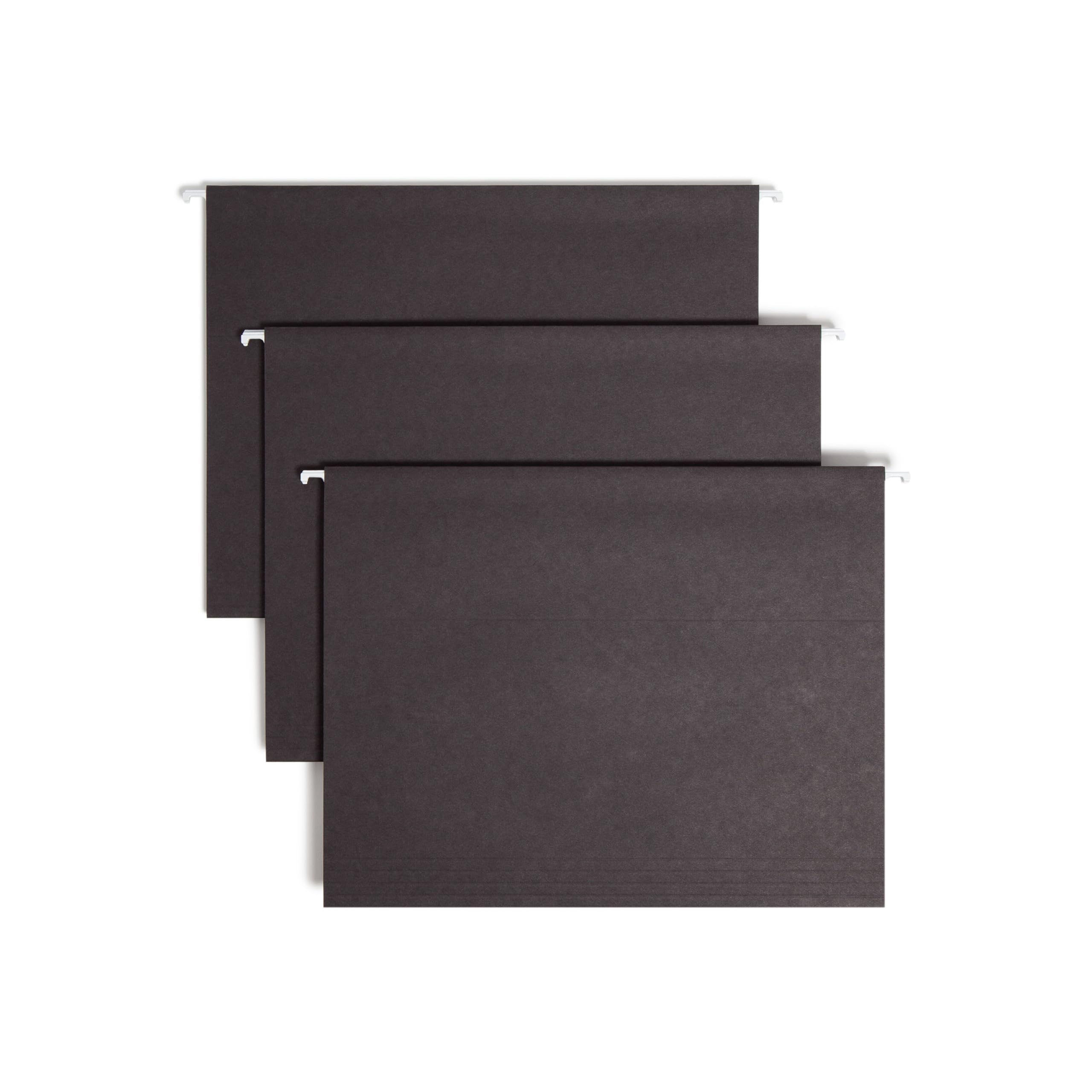 Amazon.com: Smead Standard Hanging File Folders, 25 Count, Black, 1/5 ...