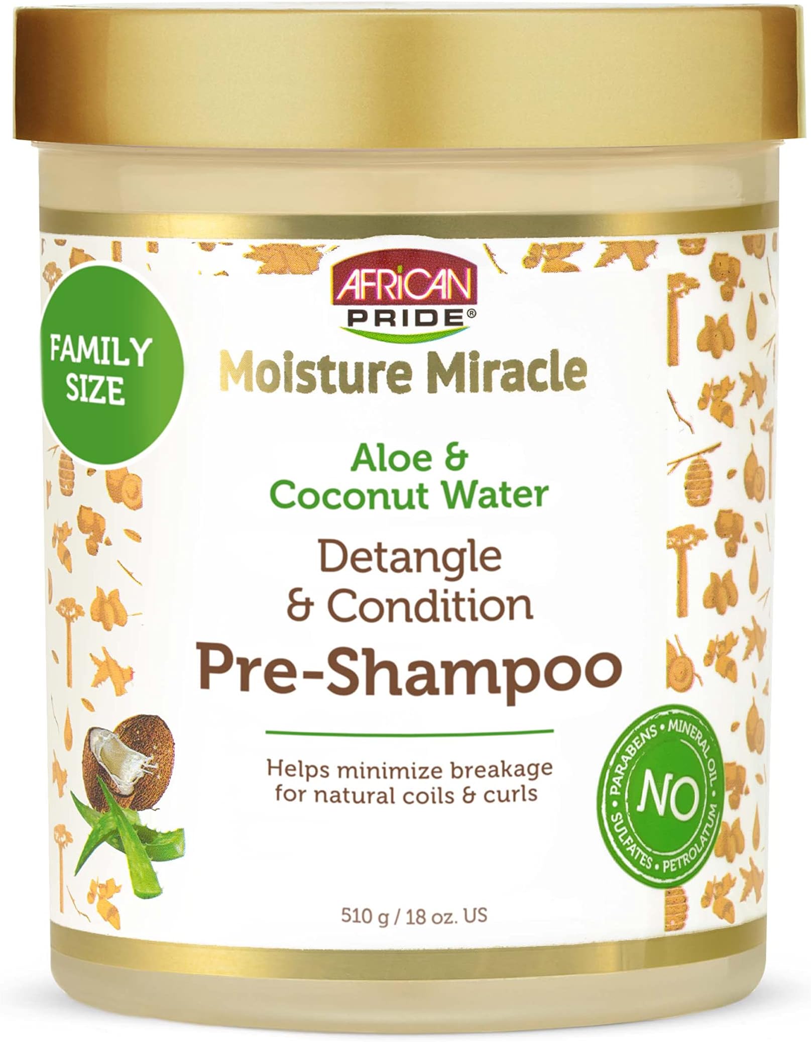 Amazon.com : African Pride Moisture Miracle Aloe & Coconut Water Pre ...